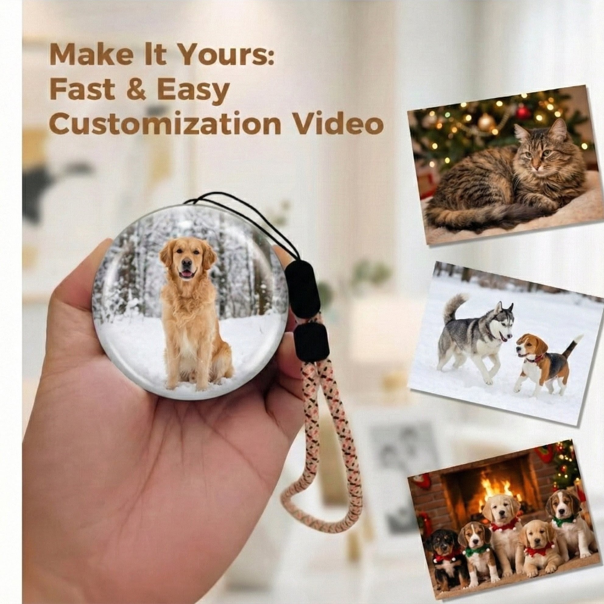 Sphere Memory Ball: Capture Your Pet's Moments Forever in 2.1 Display
